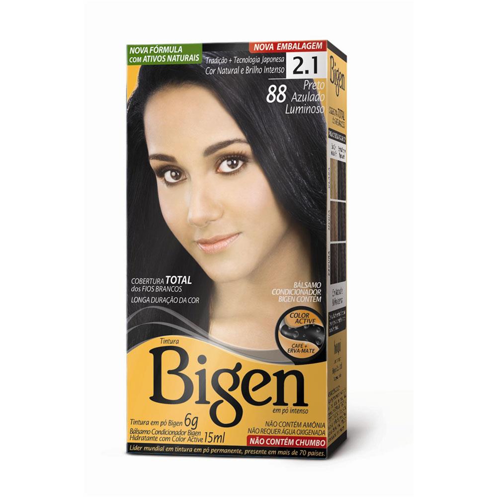 Tintura Bigen 88 Preto Azulado Luminoso - Farma 22