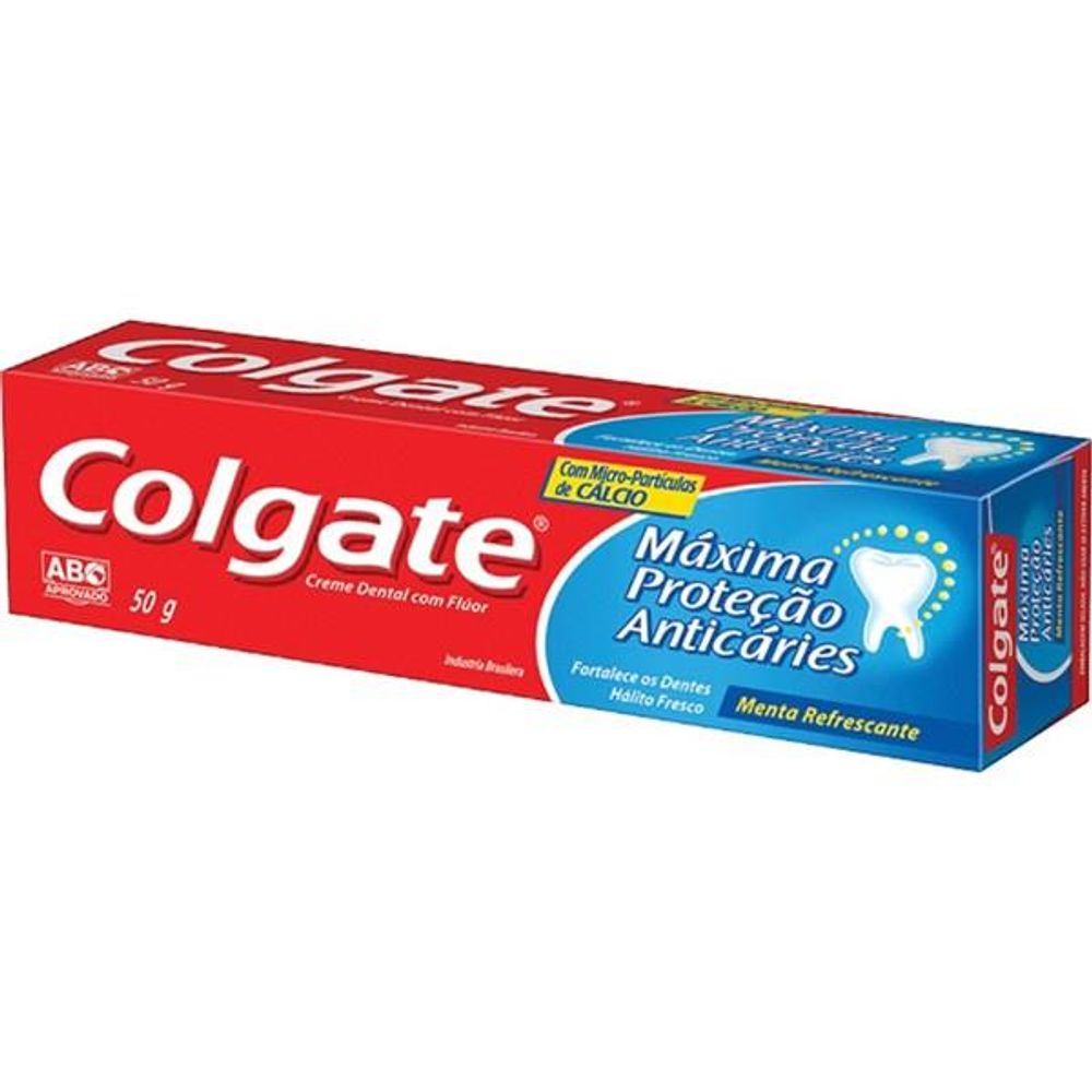 Creme Dental Colgate Maxima Proteção Anticaries 50g - Farma 22