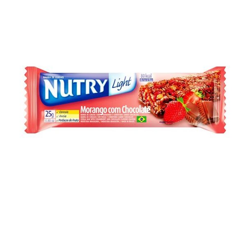 Barra de Cereal Nutry Ligth Morango Chocolate - Farma 22