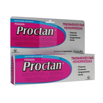 Proctan Pomada 25g +6 aplicadores - Farma 22