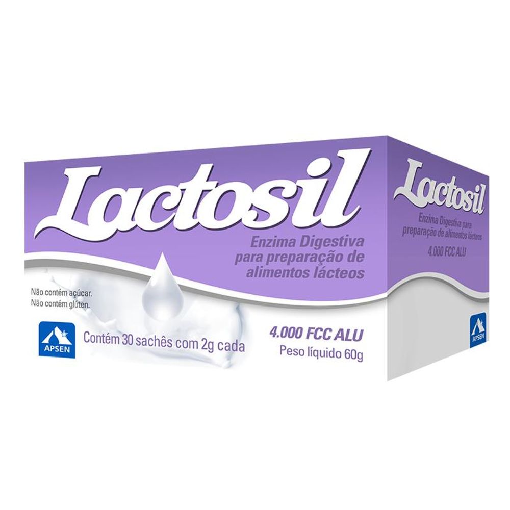 Lactosil 4.000 FCC ALU 30 sachês de 2g - Farma 22