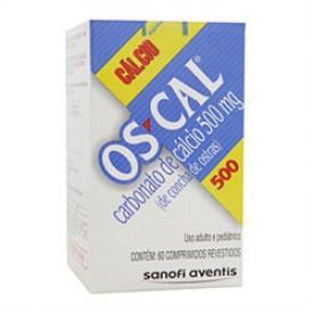 Os-Cal D 500mg+400ui 60 comprimidos revestidos - Farma 22