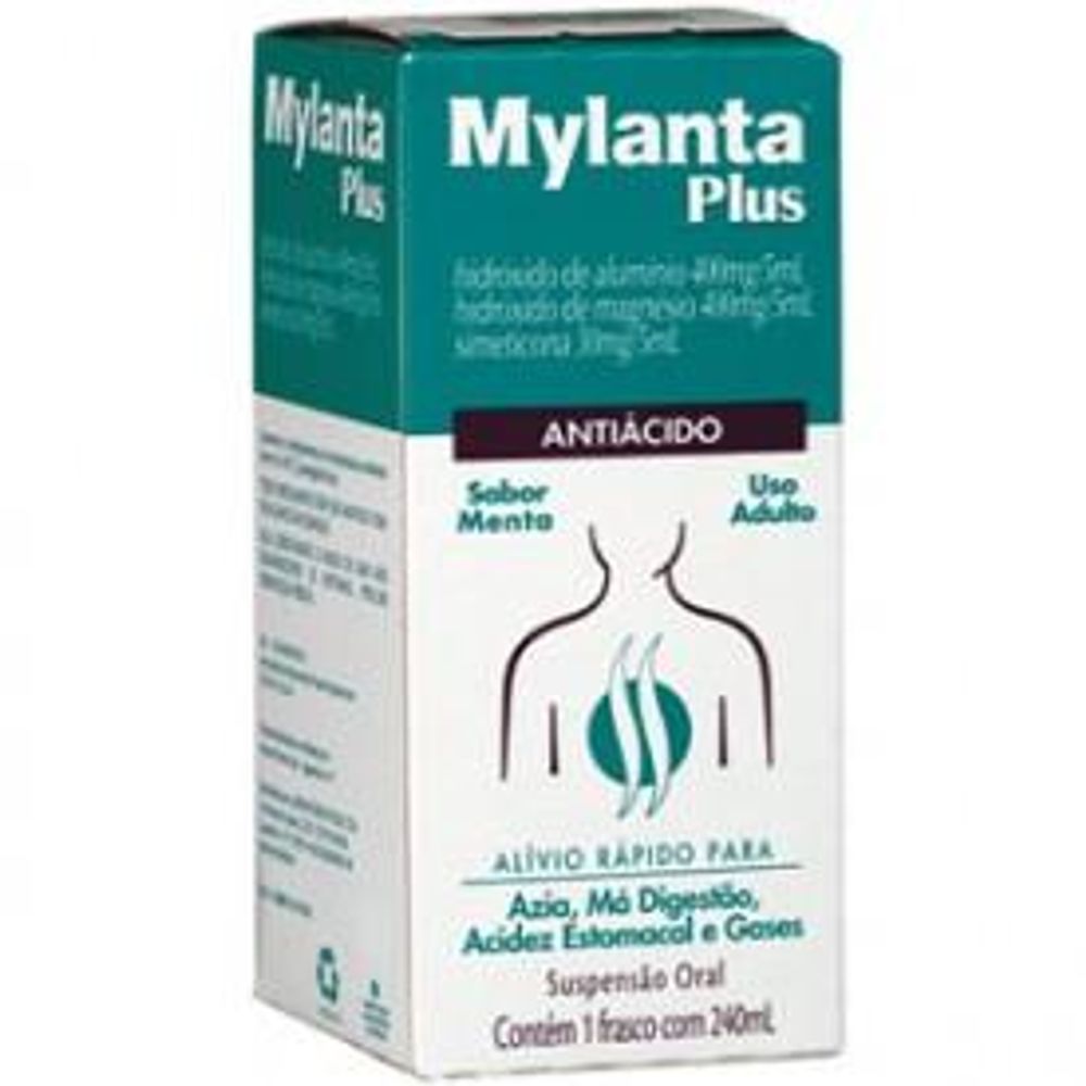 Mylanta Plus Tradicional Suspensão Oral 240mL - Farma 22
