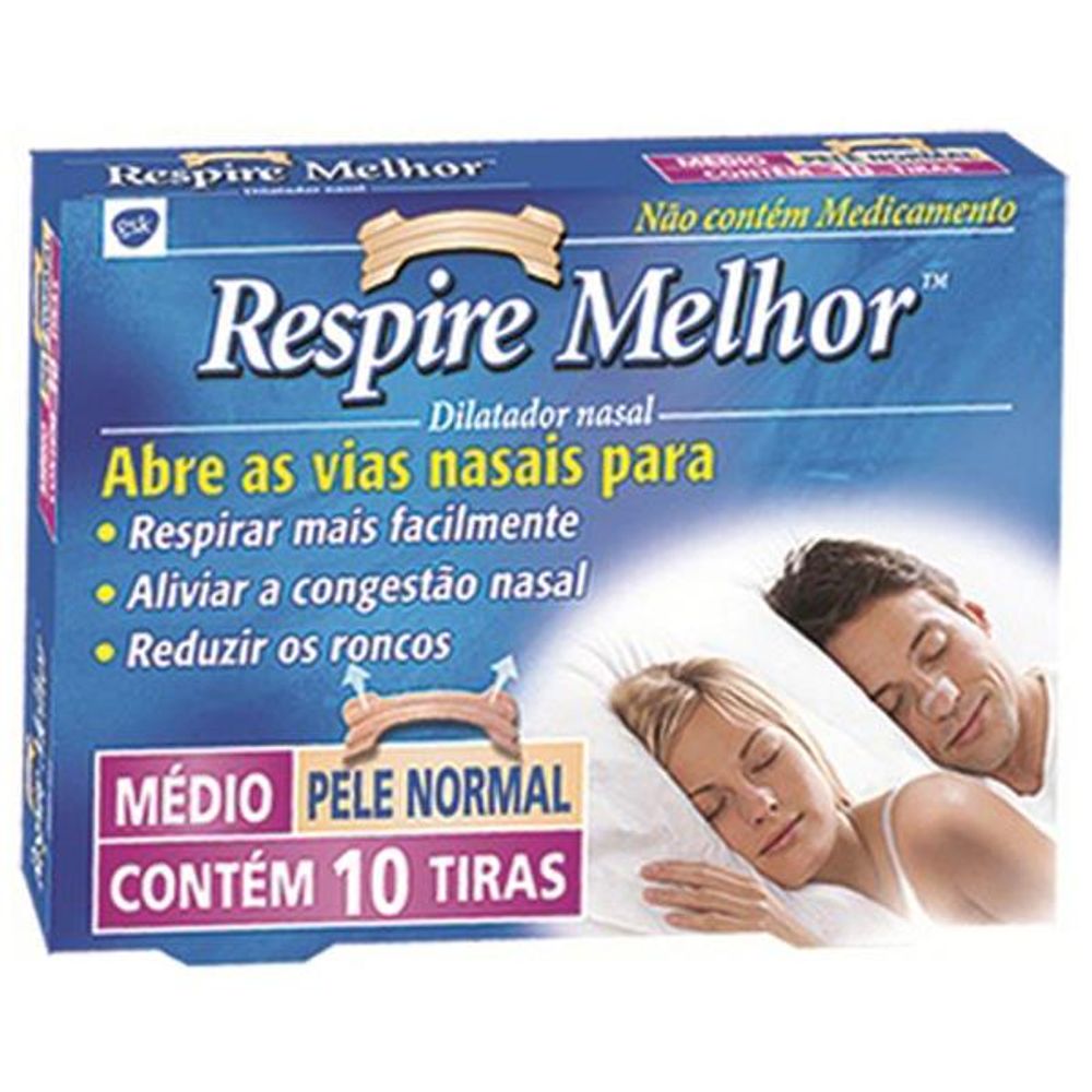 Dilatador Nasal Respire Melhor Médio - Farma 22