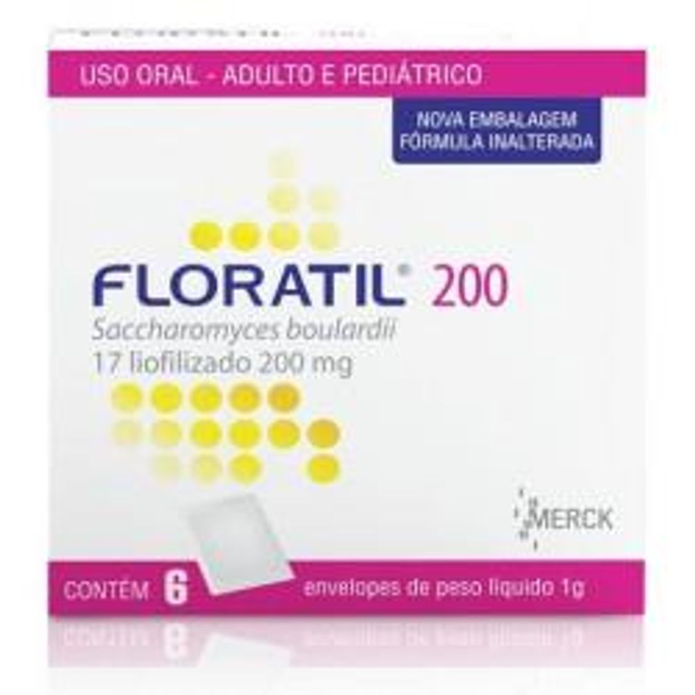 Floratil Pediátrico 200mg 6 envelopes - Farma 22