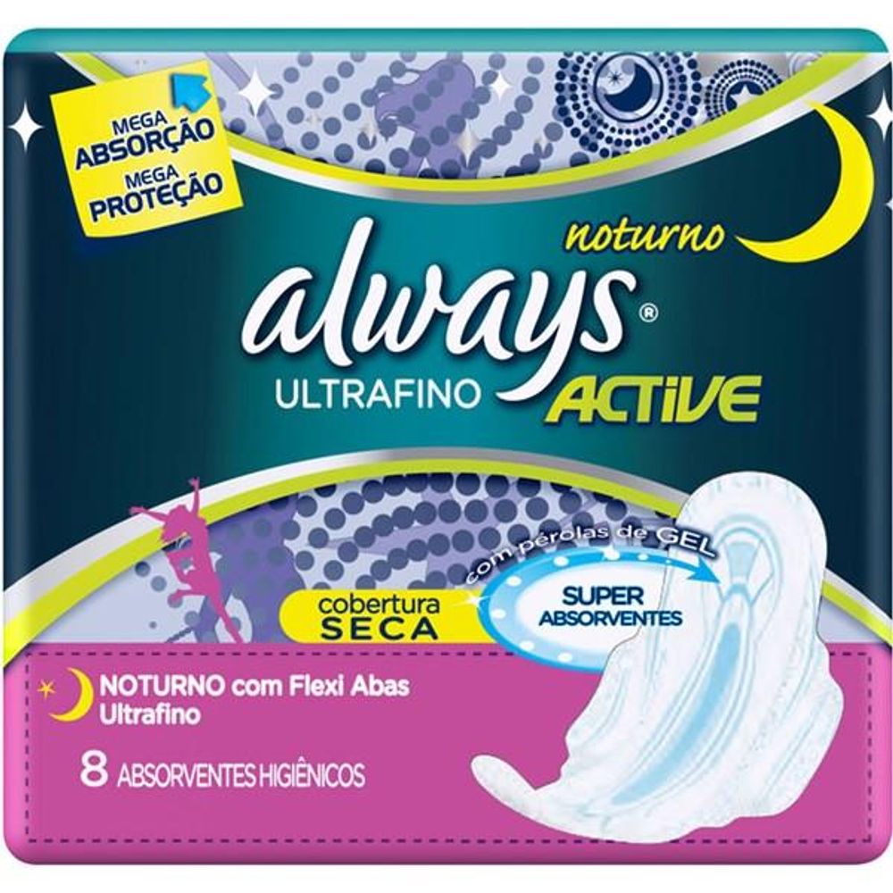 Absorvente com Abas Always Ultrafino Noturno - Farma 22