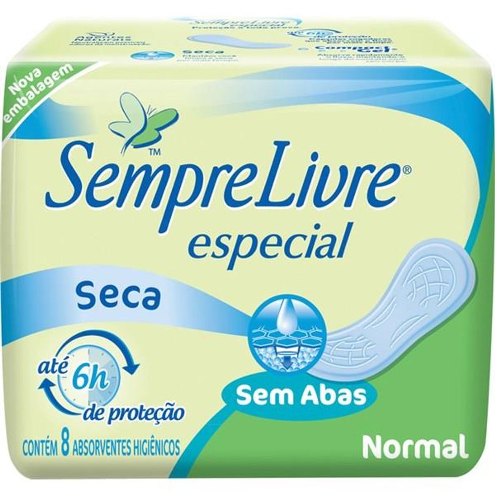 Absorvente Sem Abas Sempre Livre Especial Seca - Farma 22