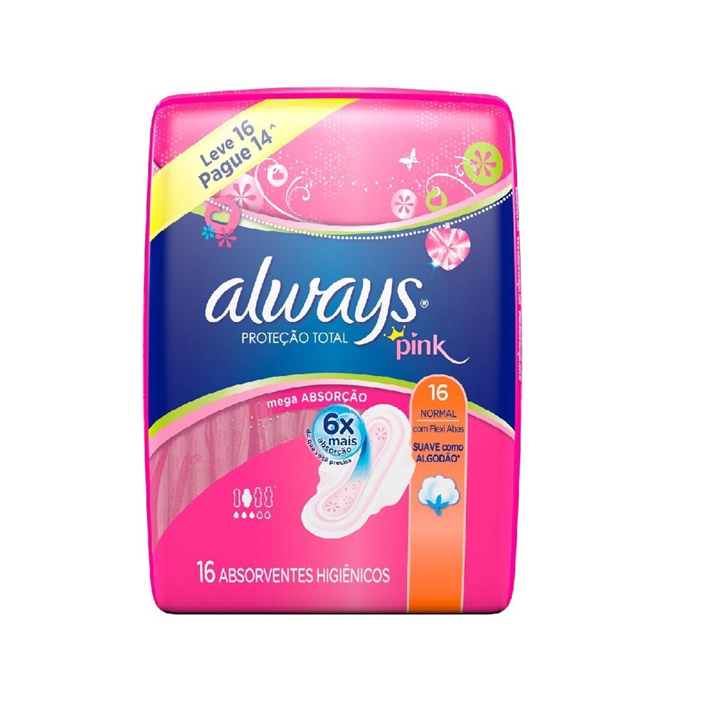 Absorvente Always Pink Com Abas - Farma 22