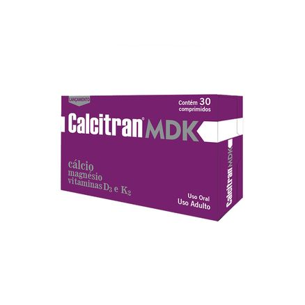 Calcitran MDK com 30 Comprimidos | Farma 22 - Farma 22