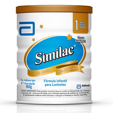 Leite Similac 1 Formula Infantil 0 A 6 Meses 900g - Farma 22