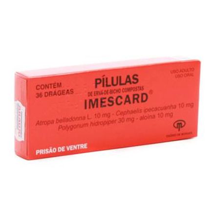 Imescard Prisao de Ventre 36 drageas - Farma 22
