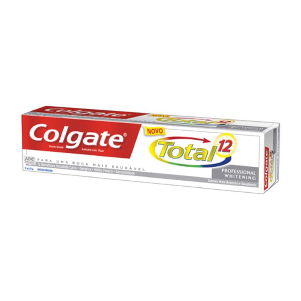 Creme Dental Colgate Total 12 Professional Whitening 70g - Farma 22