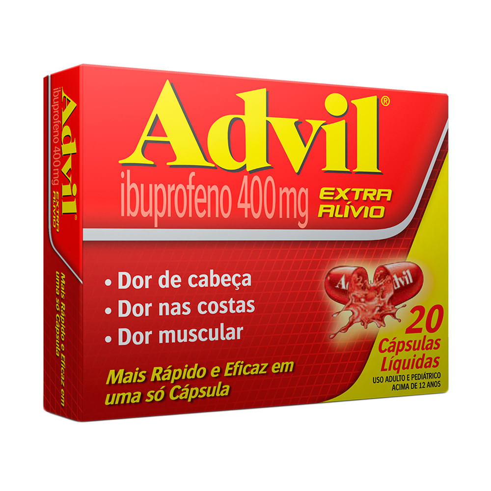 Advil Extra Alivio 400mg 20 capsulas liquidas - Farma 22