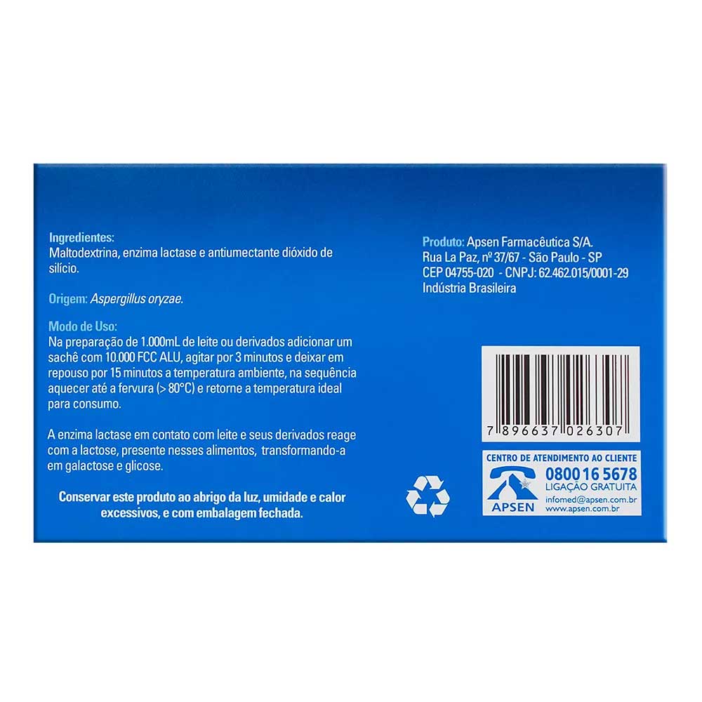 Lactosil 10000FCC Sache 30 Unidades - Farma 22