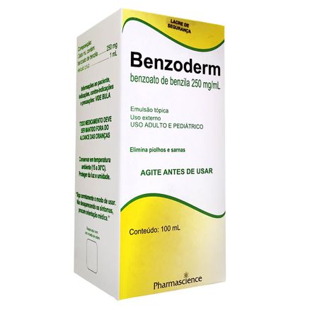 Benzoderm 250mg Emulsao Topica 100ml - Farma 22