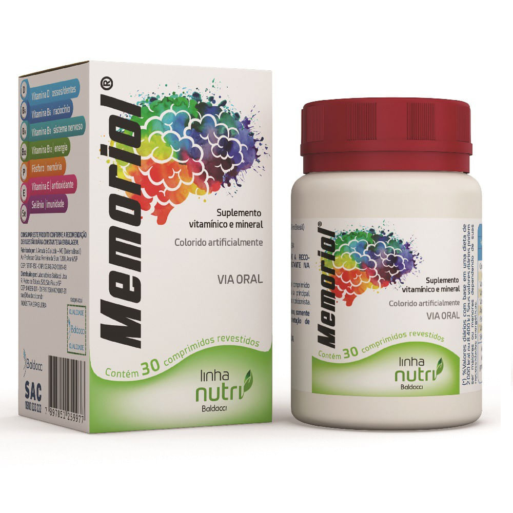 Memoriol 30 comprimidos revestidos - Farma 22