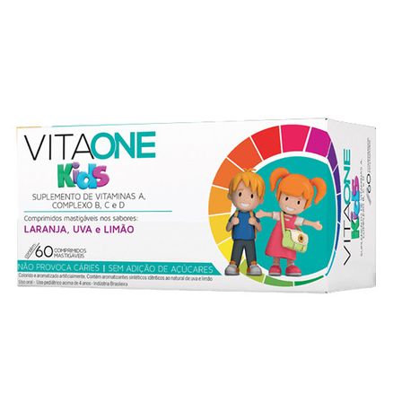 Vitaone Kids 60 Comprimidos Mastigaveis - Farma 22