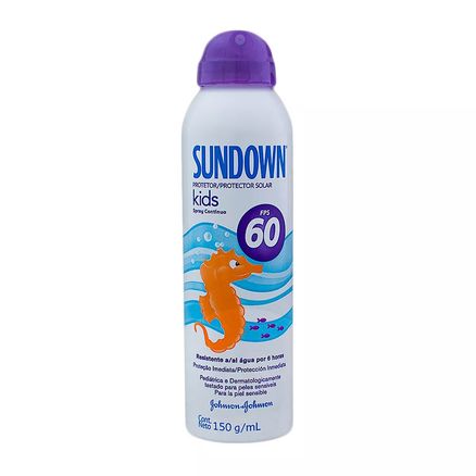 Protetor Solar Sundown Kids FPS 60 Spray 150g - Farma 22