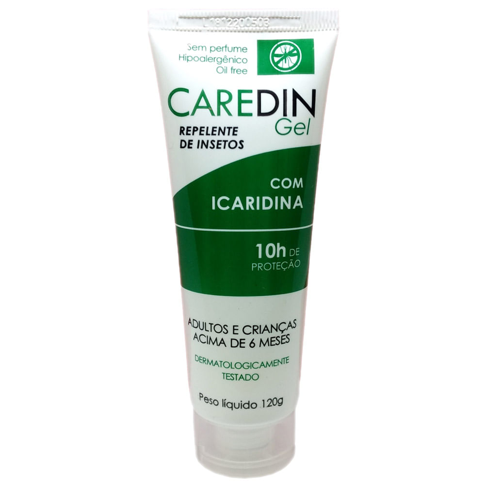 Gel Repelente de Insetos Caredin 10h de Protecao 120g - Farma 22
