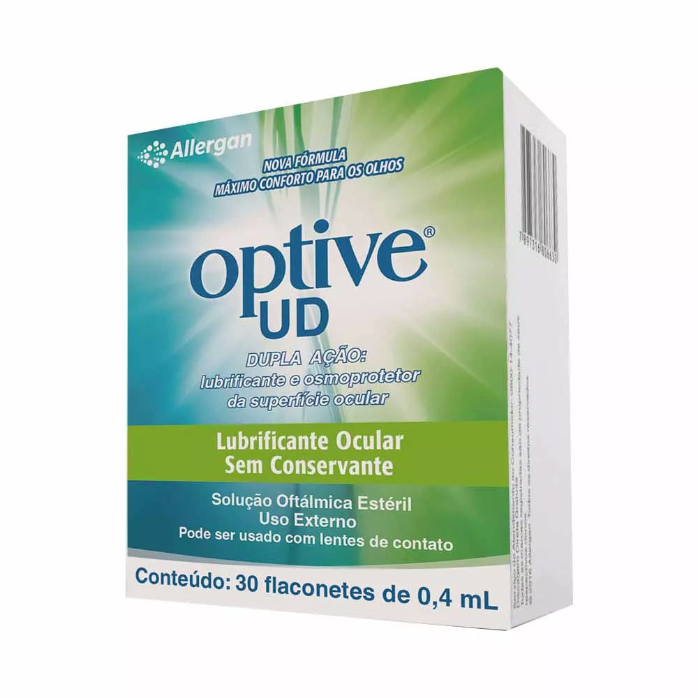 Optive UD Solucao Oftalmica 30 Flaconetes de 0,4ml - Farma 22