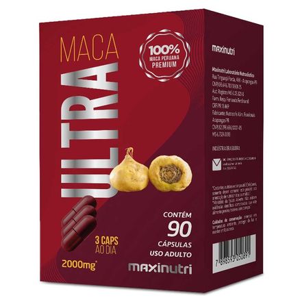 Maca Ultra 2000mg Maxinutri Maca Peruana 90 capsulas - Farma 22