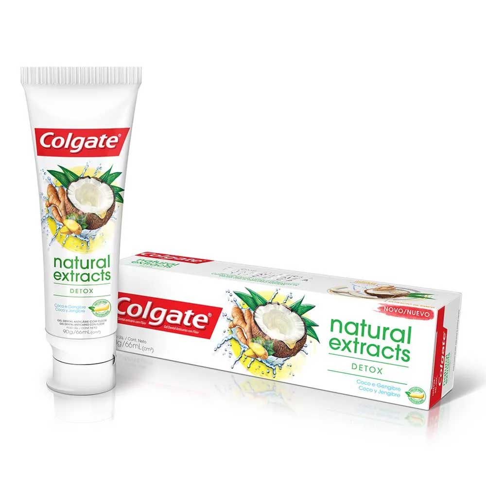 Creme Dental Colgate Natural Extracts Detox 90g - Farma 22
