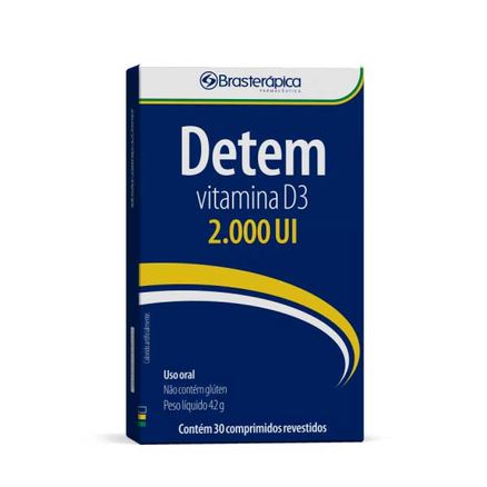 Detem D3 2000UI 30 comprimidos revestidos - Farma 22