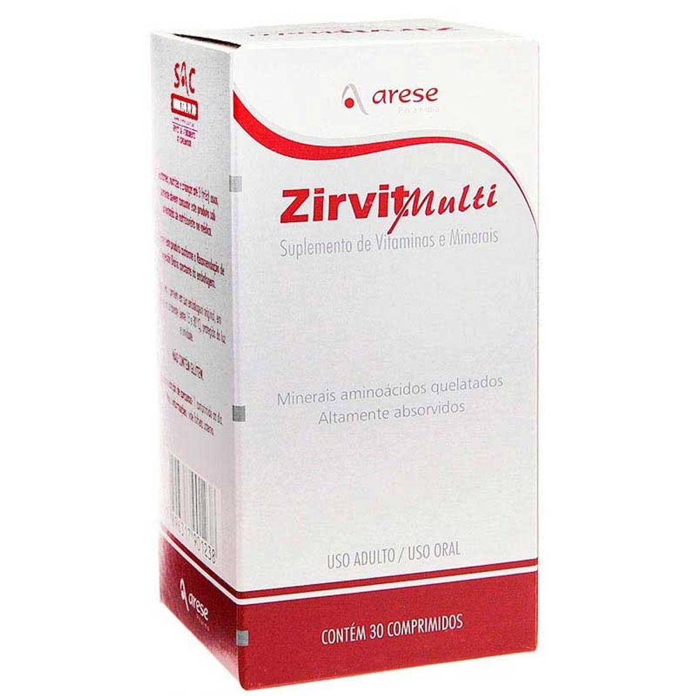 Zirvit Multi 30 comprimidos - Farma 22