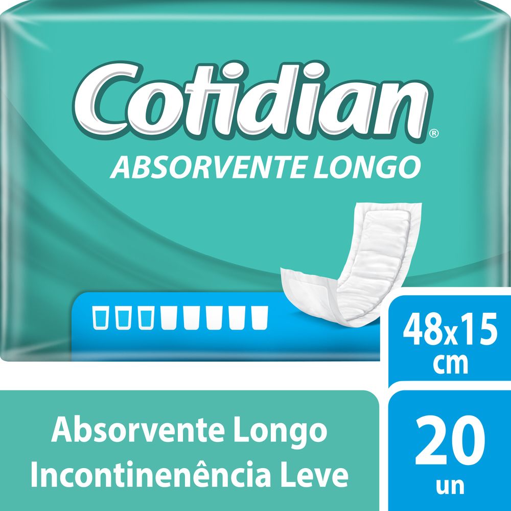 Absorvente Geriatrico Cotidian Longo 20 Unidades - Farma 22