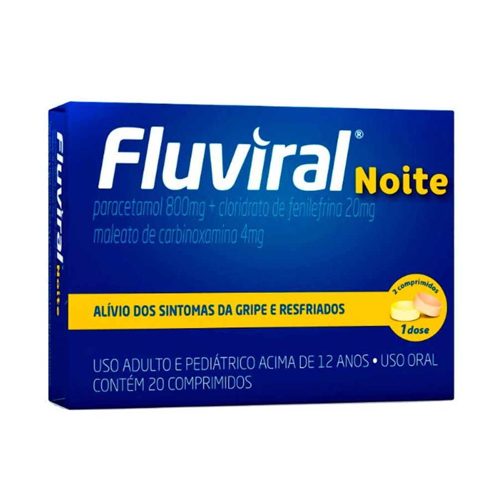 Fluviral Noite 20 comprimidos - Farma 22