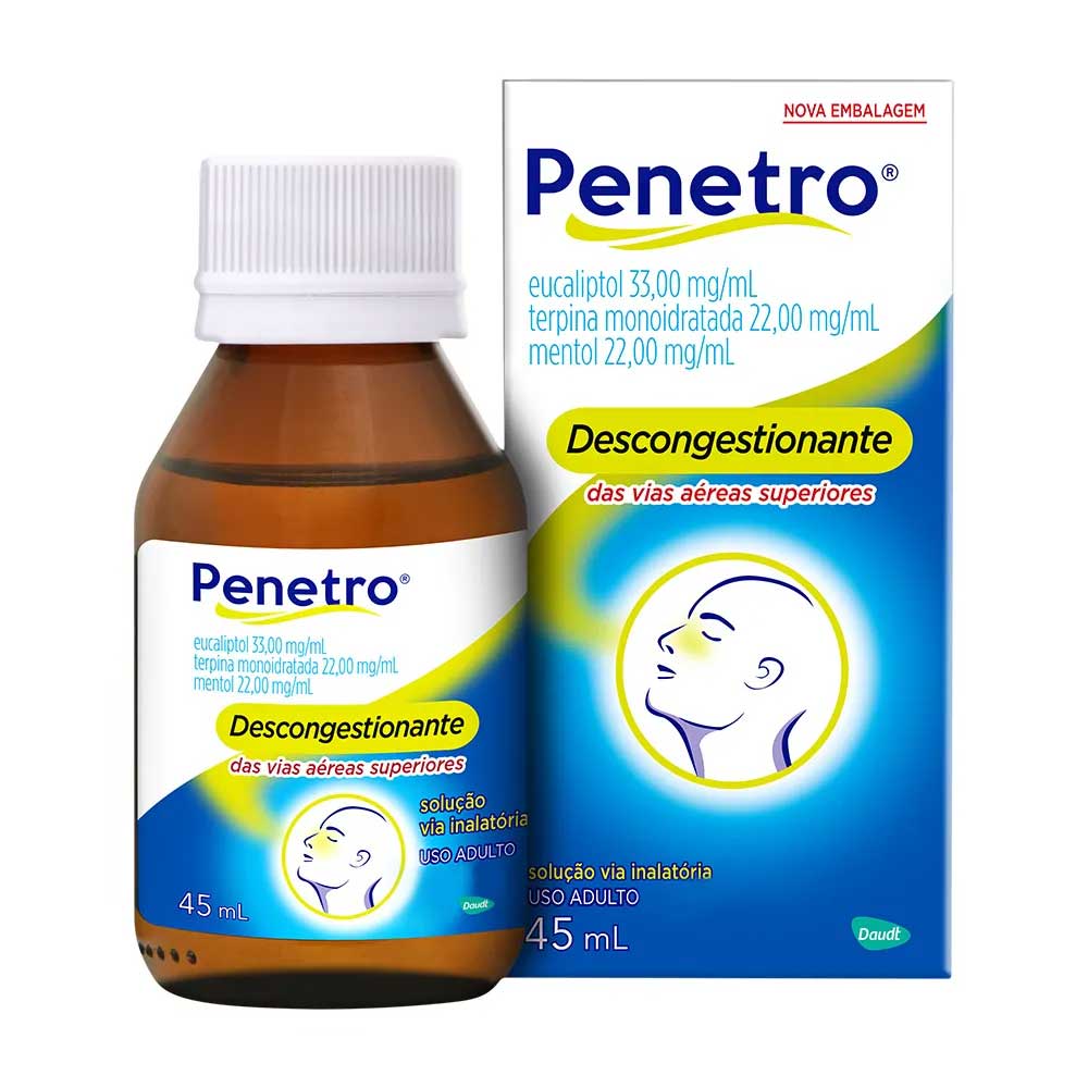 Penetro Solucao Inalante Descongestionante 45ml - Farma 22