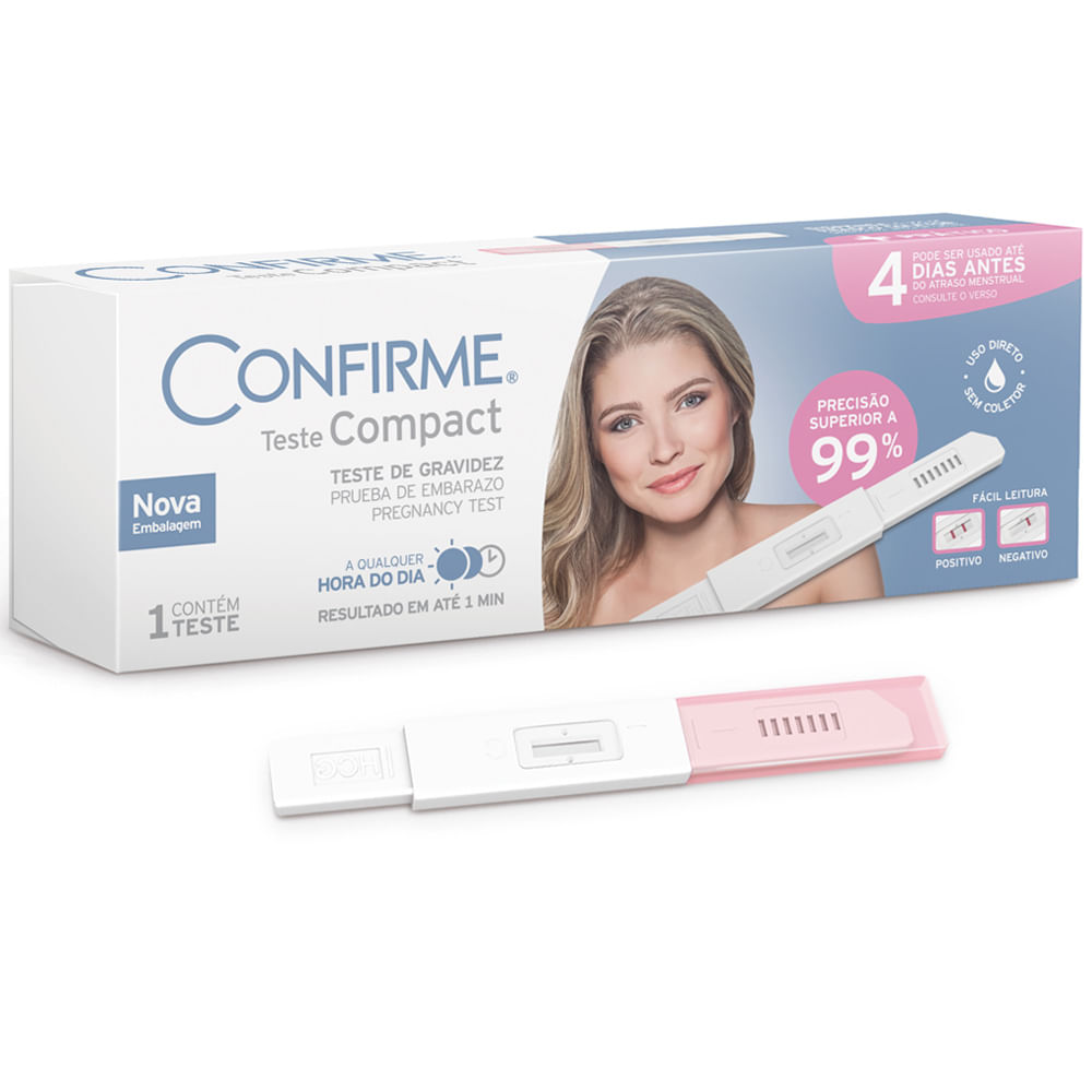 Teste de Gravidez Confirme Compact 1 unidade - Farma 22