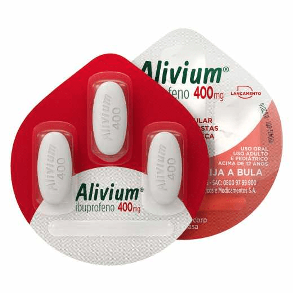 Alivium 400mg 3 comprimidos - Farma 22