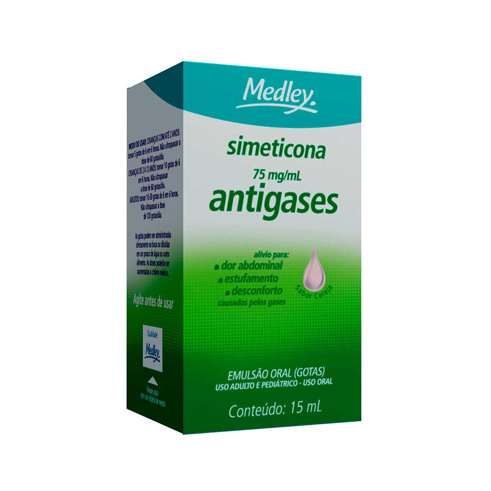 Simeticona 75mg Gotas 15ml Medley - Farma 22