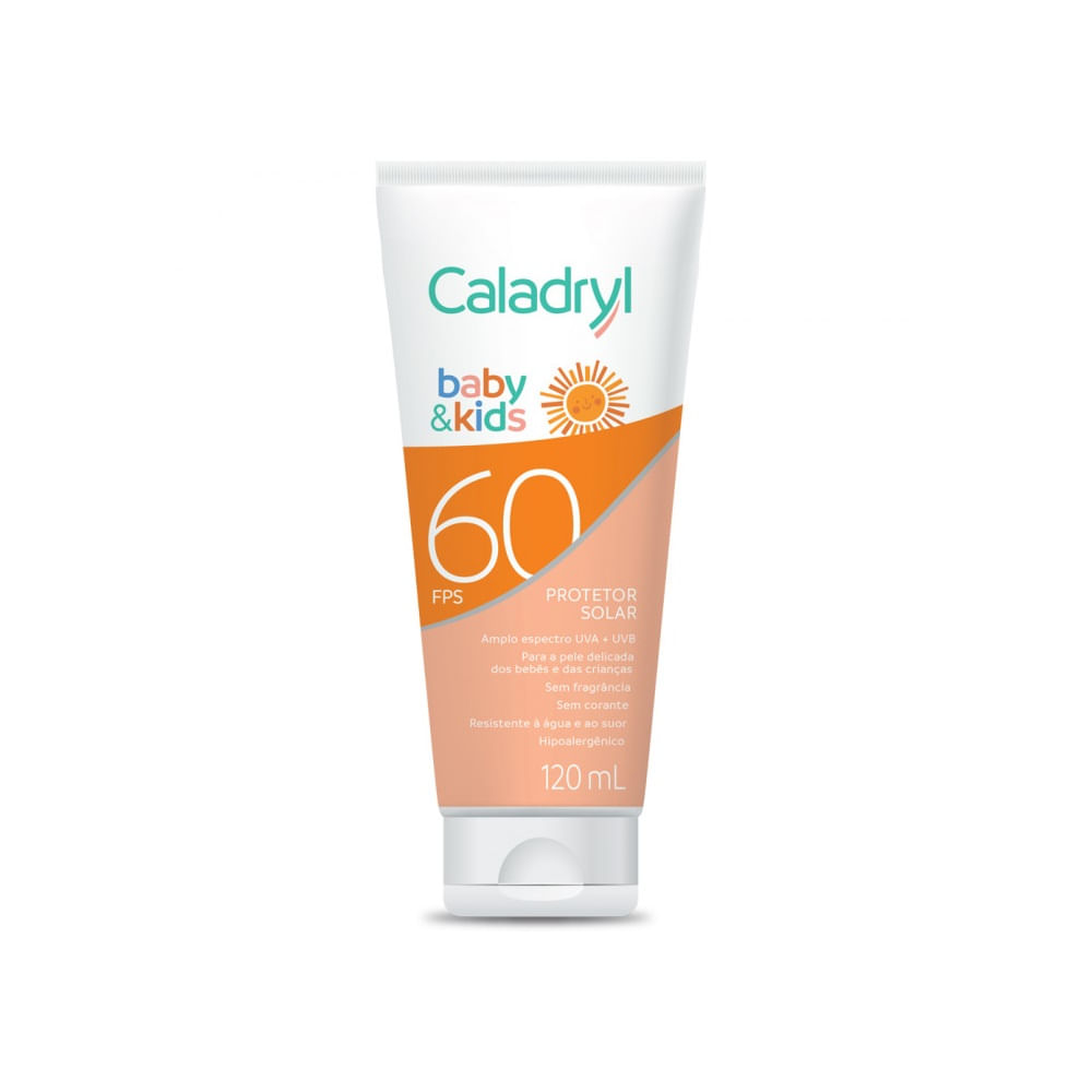 Protetor Solar Caladryl Baby Kids FPS 60 120ml - Farma 22