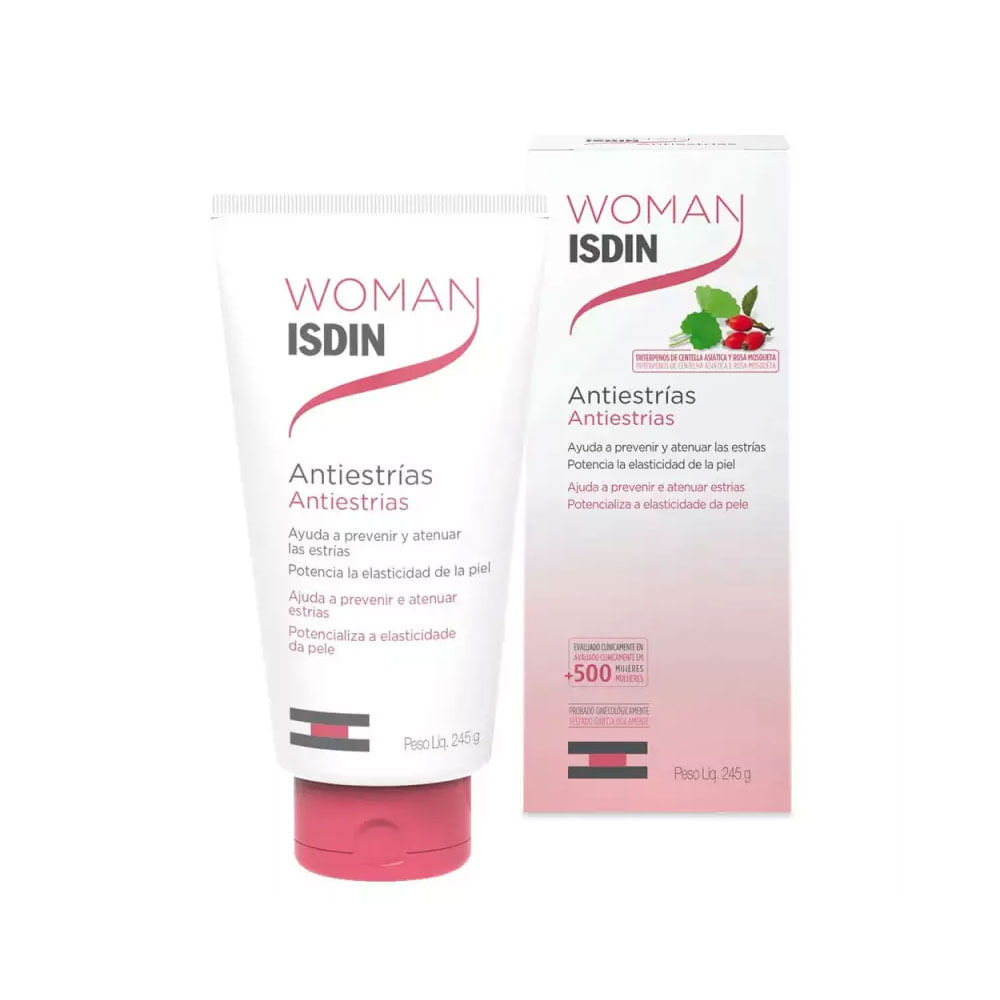 Woman Isdin Antiestrias Creme Hidratante Corporal 245g - Farma 22