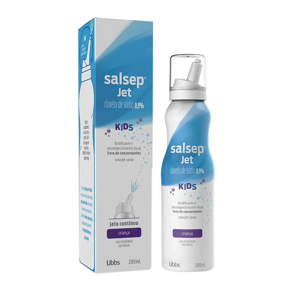 Salsep Jet Kids Solucao Nasal Spray 200ml - Farma 22