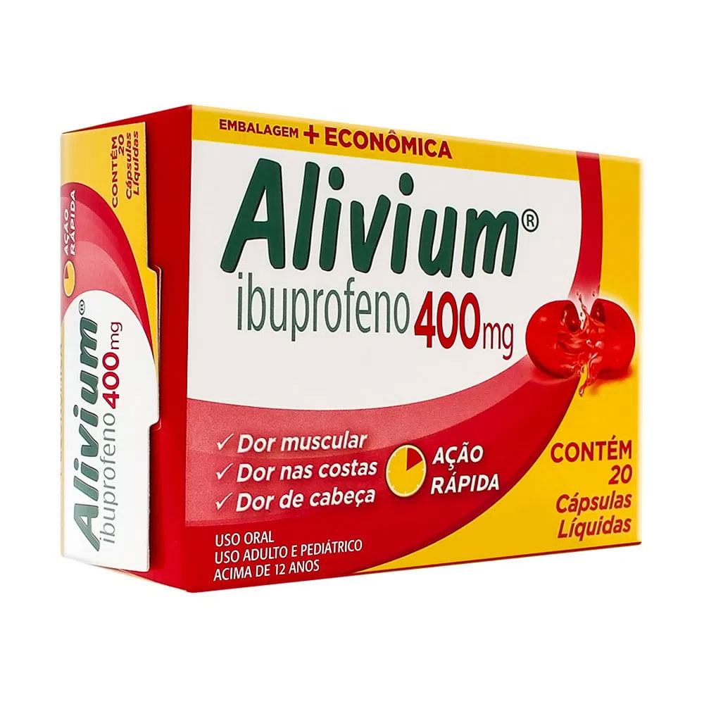 Alivium 400mg capsulas liquidas 20 Unidades - Farma 22