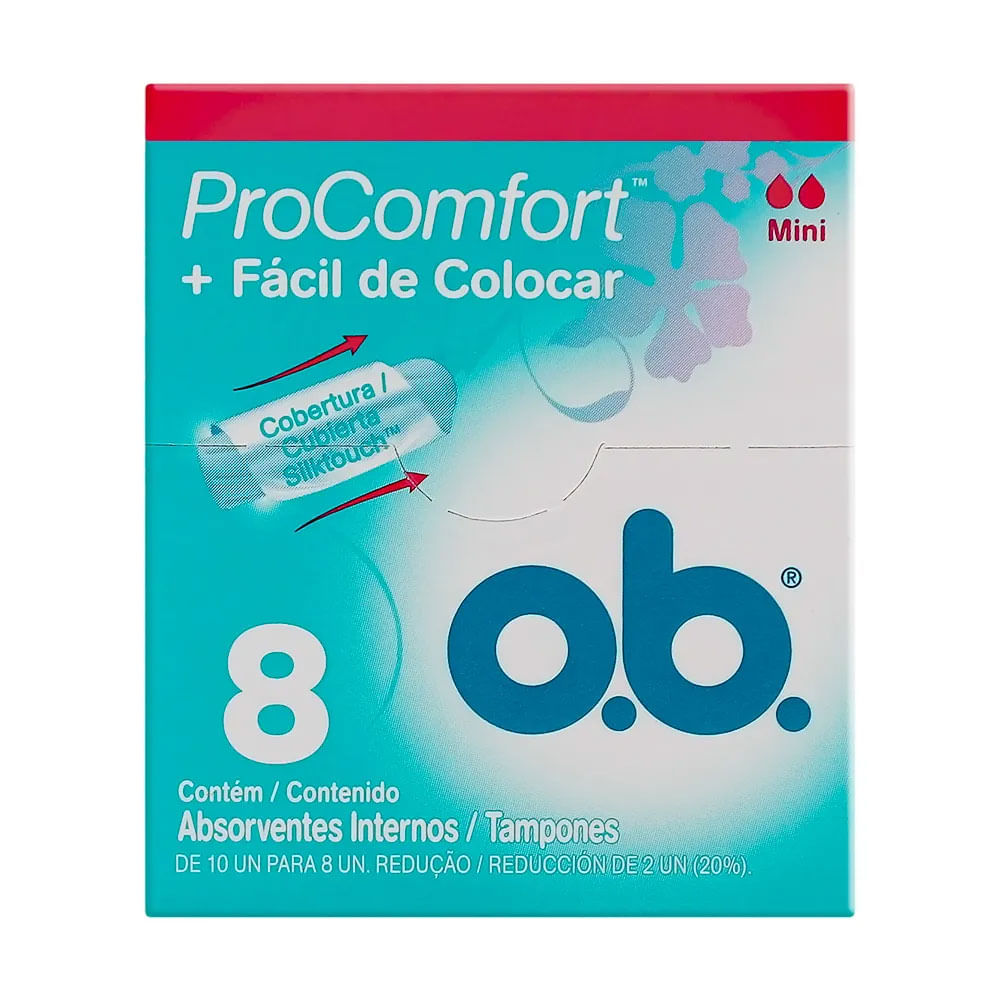 Absorvente Interno OB ProComfort Mini 8 Unidades - Farma 22