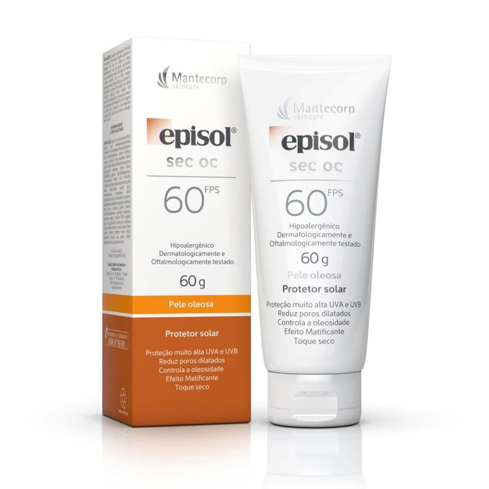 Protetor Solar Episol Sec OC FPS 60 60g - Farma 22