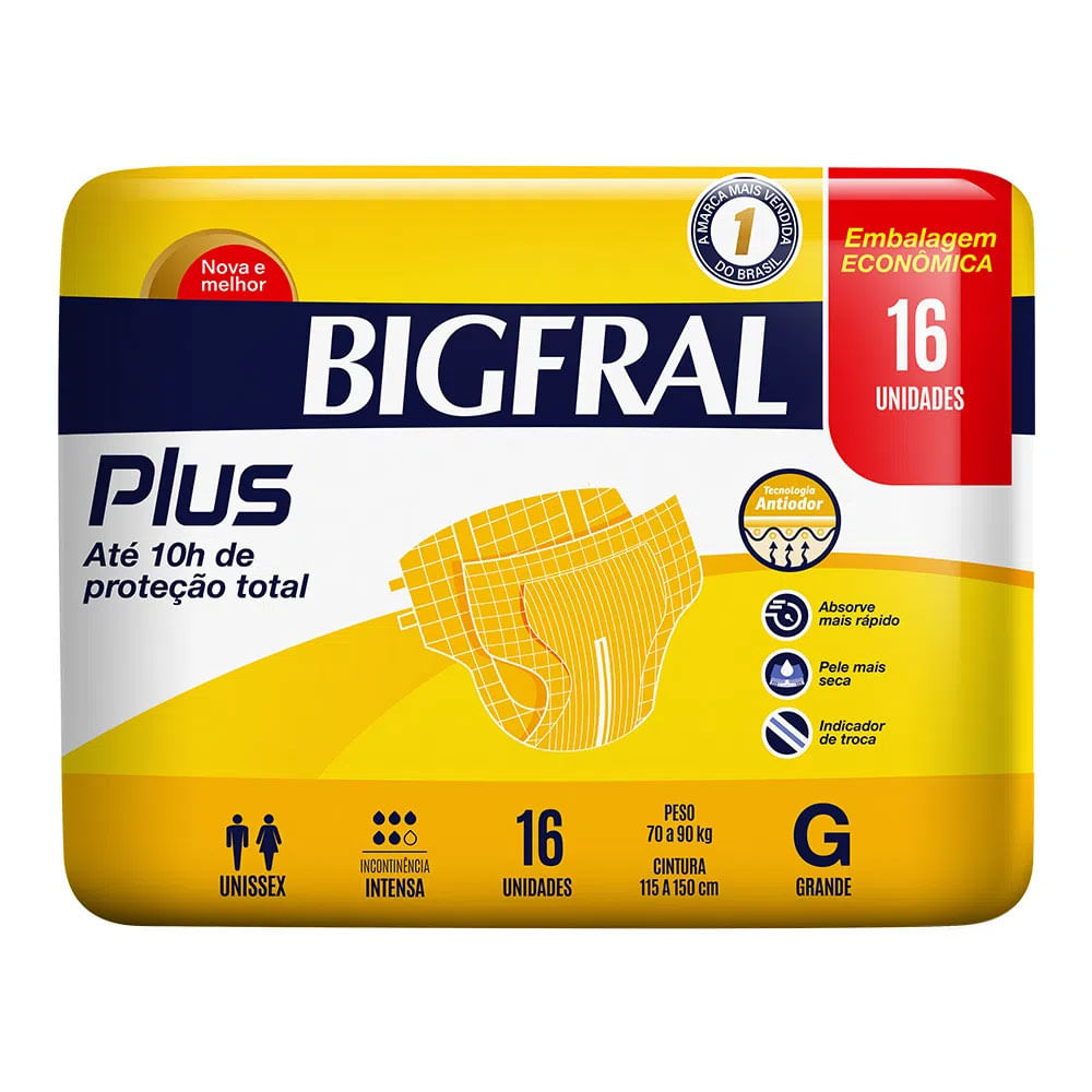 Fralda Geriatrica Bigfral Plus Preço - Farma 22