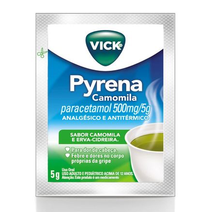 Vick Pyrena Chá Camomila e Erva-Cidreira sachê de 5g - Farma 22