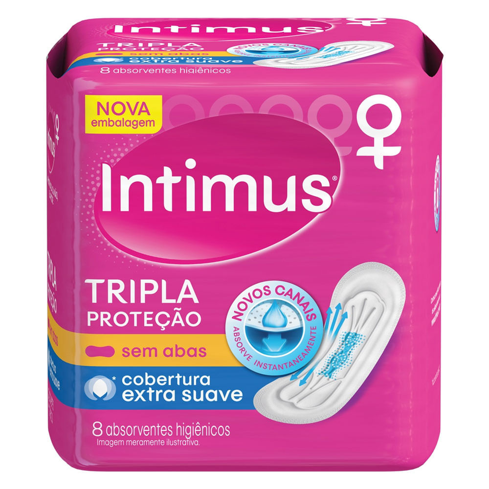 Absorvente Sem Abas Intimus Gel Tri Protect Suave - Farma 22