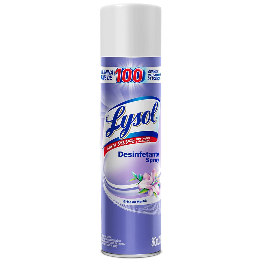 Lysol Spray Desinfetante para Uso Geral Brisa da Manha 360ml - Farma 22