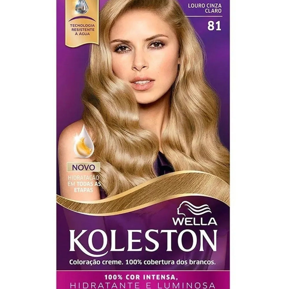 Tintura Permanente Koleston 81 Louro Cinza Claro - Farma 22 Tintura Permanente Koleston 81 Louro Cinza Claro - Farma 22