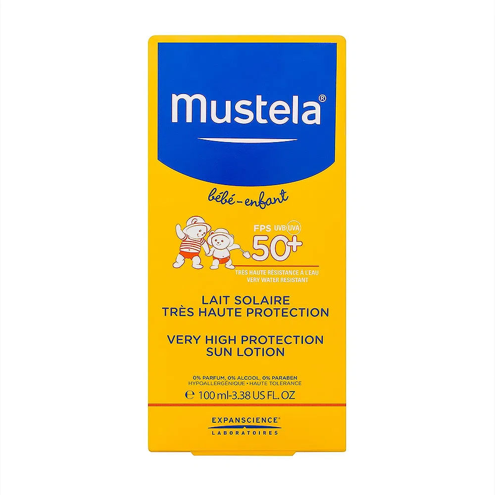 Protetor Solar Infantil Mustela Bebe-Enfant FPS 50 100ml - Farma 22