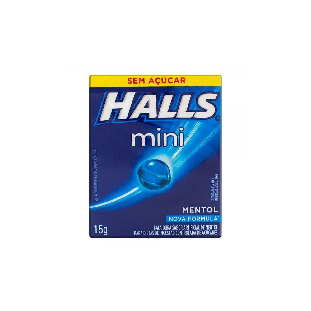 Bala Halls Mini Sabor Mentol Sem Acucar 15g - Farma 22