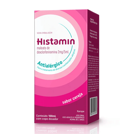 Histamin Xarope 2mg/5mL 100mL - Farma 22