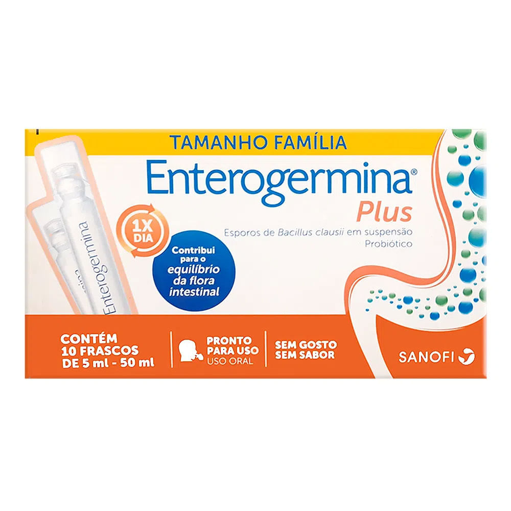 Enterogermina Plus 10 Frascos 5ml cada - Farma 22
