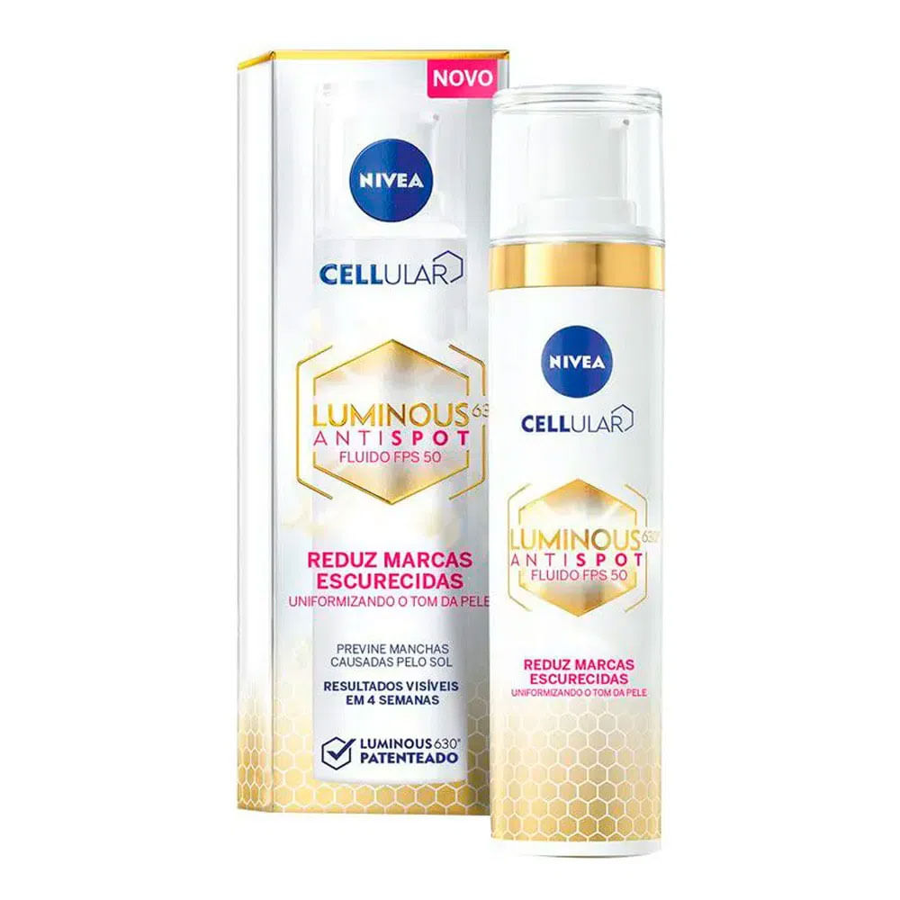 Fluido Nivea Cellular Luminous 630º FPS 50 40ml - Farma 22
